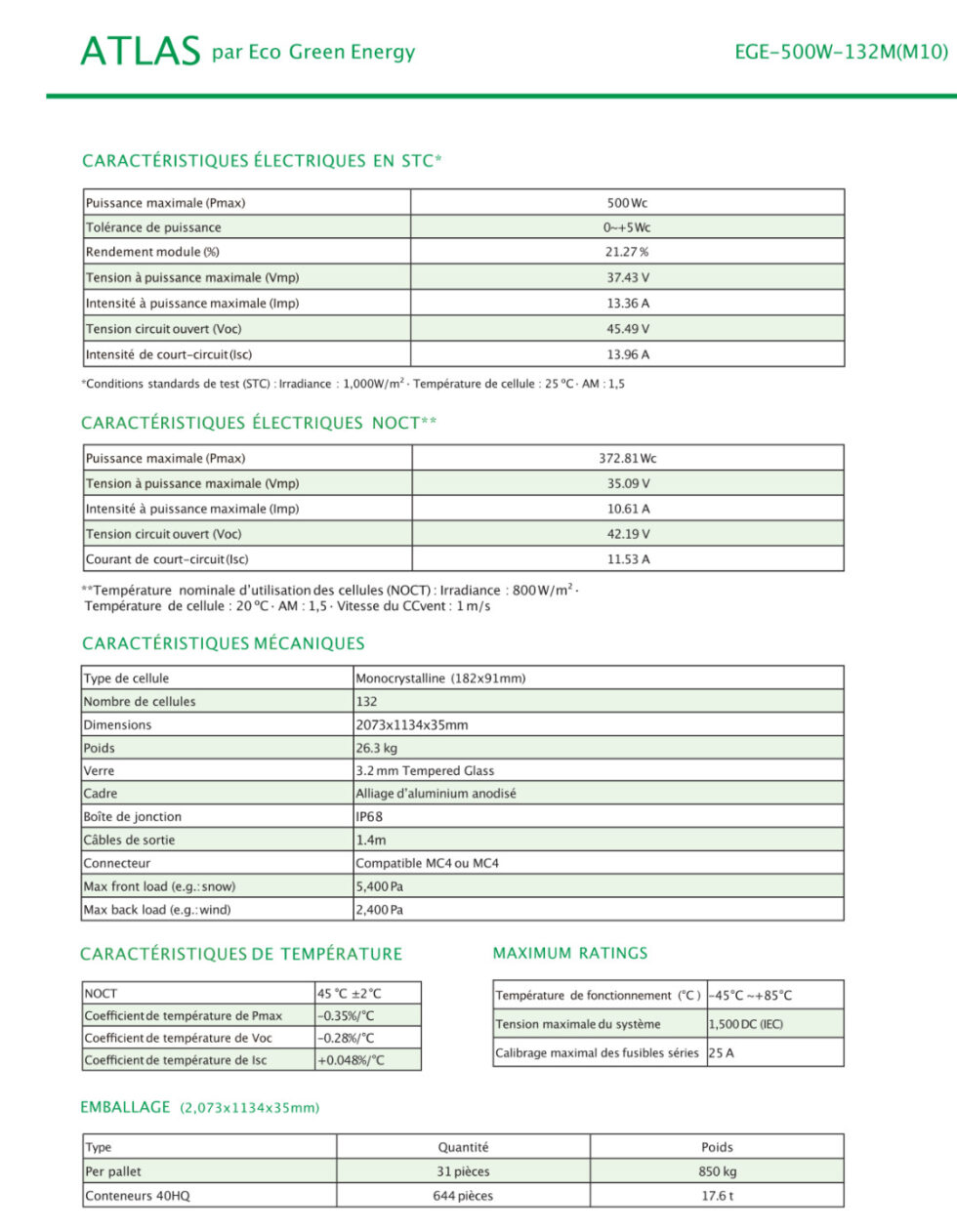 Atlas 500 - Domos Industries